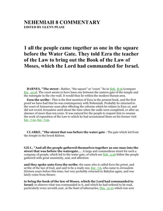 Nehemiah 8 commentary | PDF