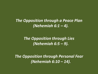 Nehemiah Modern Opposition | PPTX
