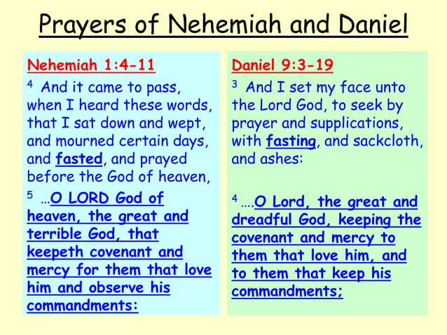 Nehemiah's prayers david muller | PPTX