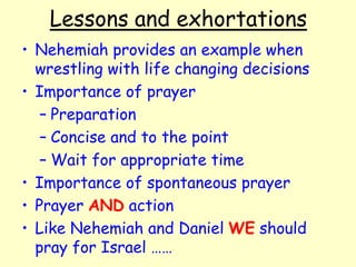 Nehemiah's prayers david muller | PPTX