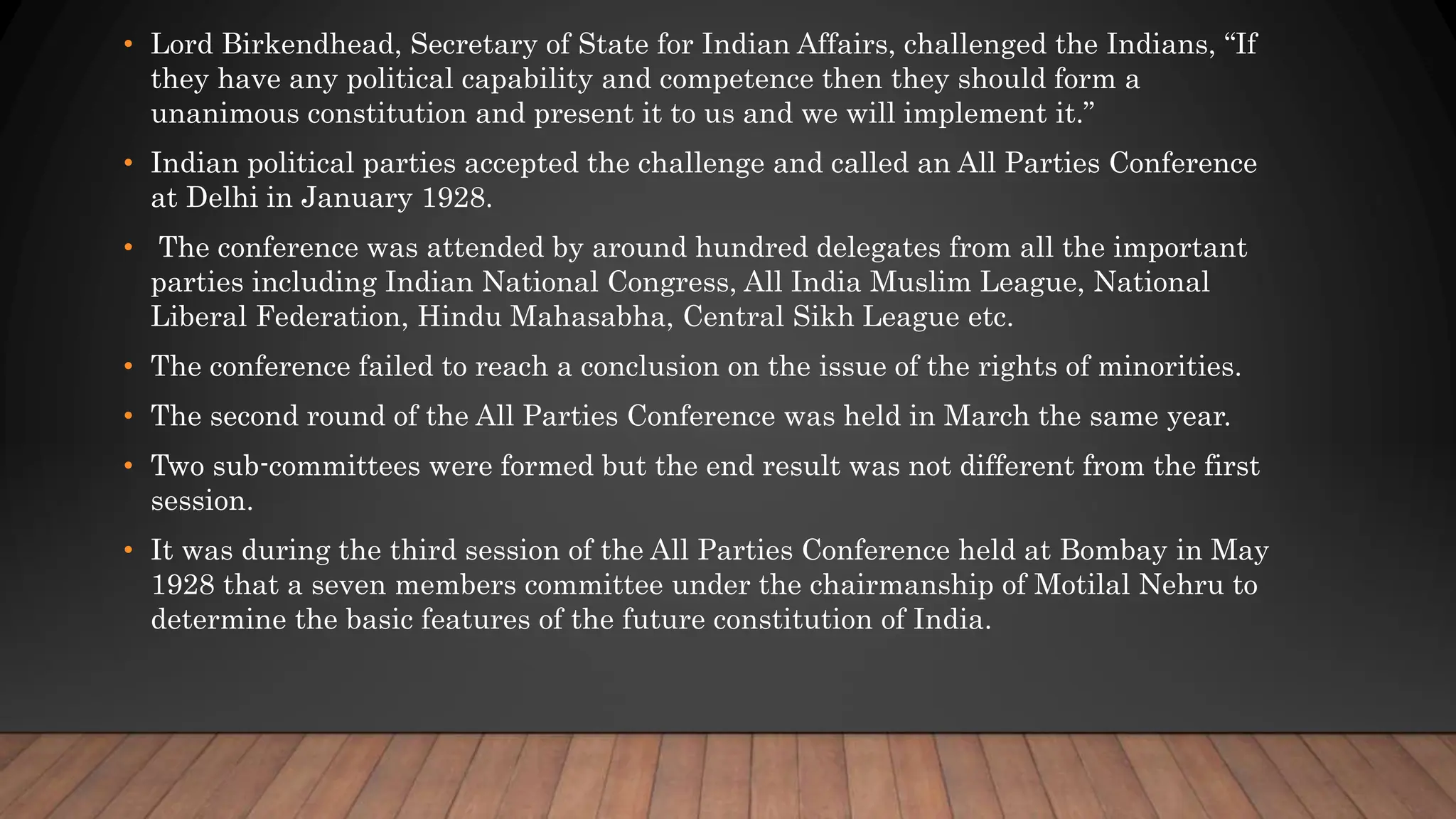 Nehro Report, 14 Points of Quaid-e-Azam, Indian Act of 1935,Congress ...