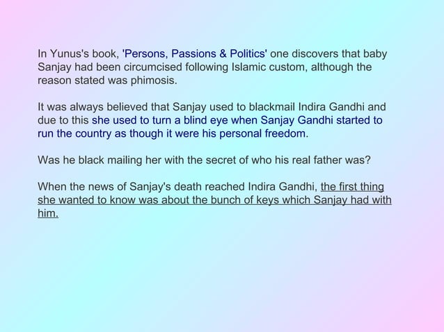 Nehru Gandhi Family Secrets | PPT