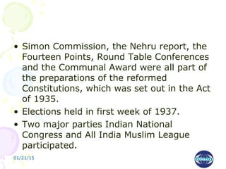 Nehru report and jinnah’s fourteen points | PPT