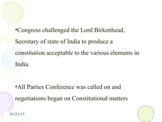 Nehru report and jinnah’s fourteen points | PPT