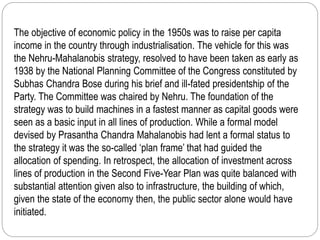 Nehru's economic policies and the challenges of globalization | PPTX