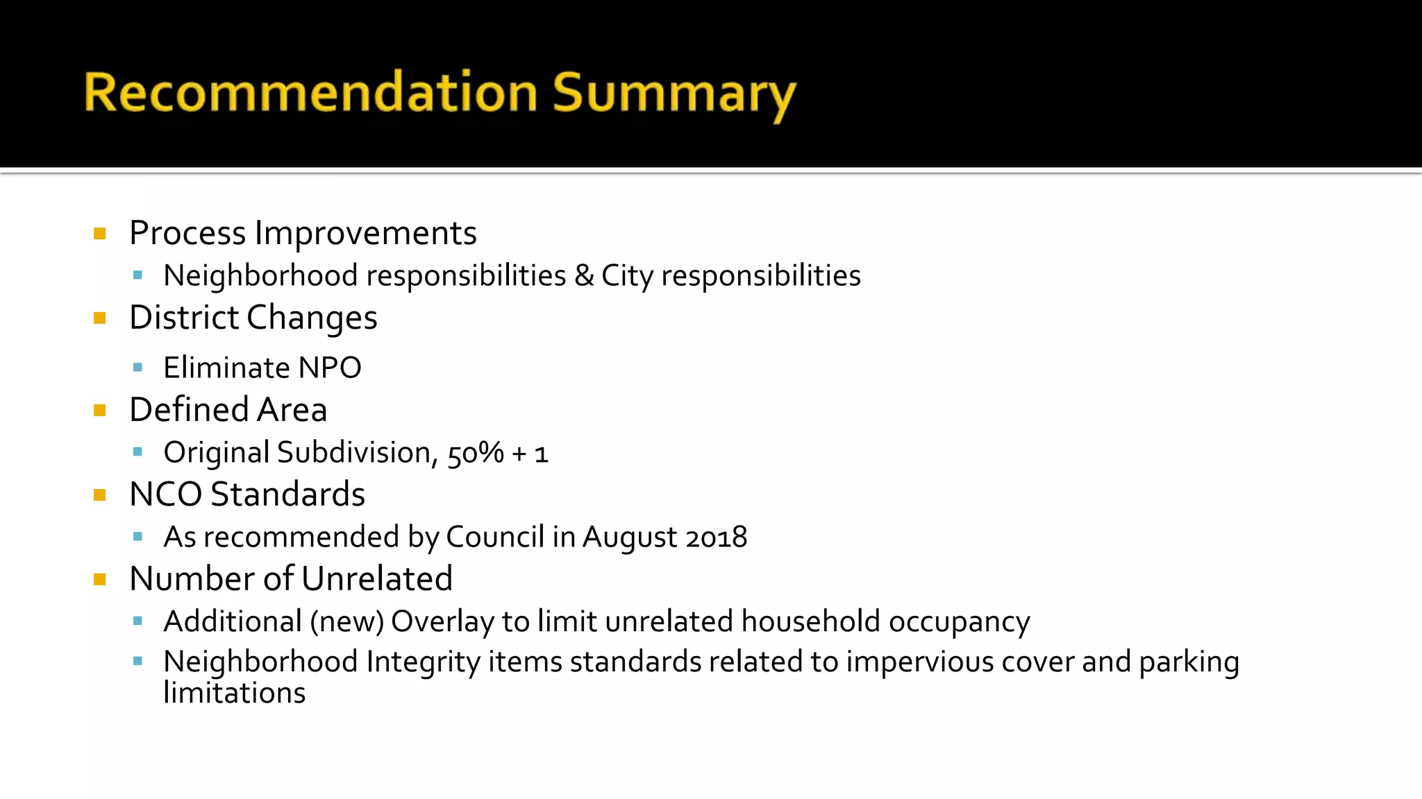 Neighborhood Conservation Overlay District | PPTX