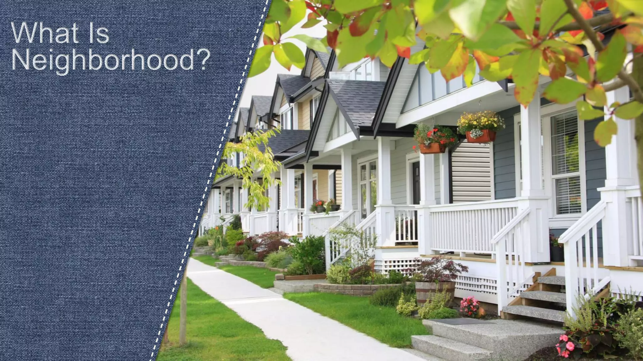 Neighborhood planning | PPTX