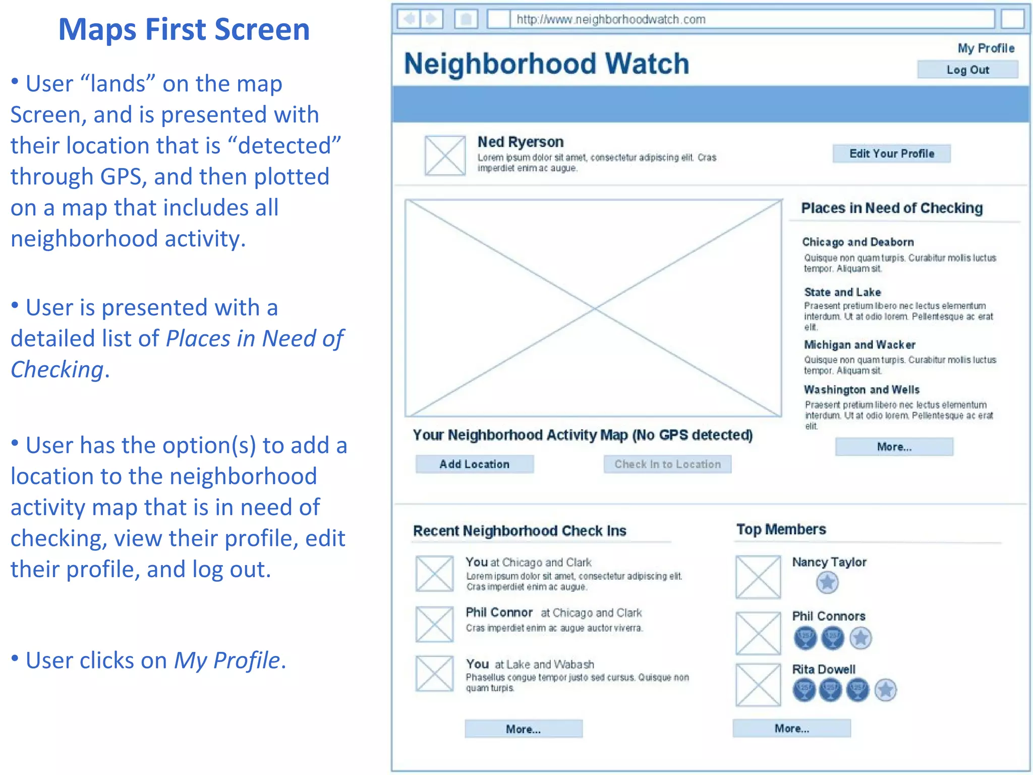 Neighborhood Watch prototype (storyboard narrative) | PPT