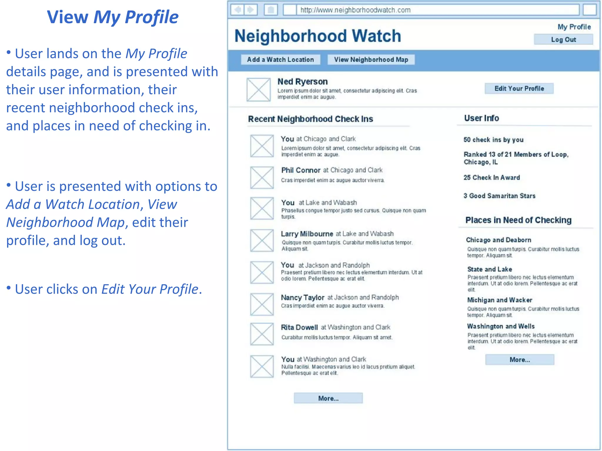 Neighborhood Watch prototype (storyboard narrative) | PPT