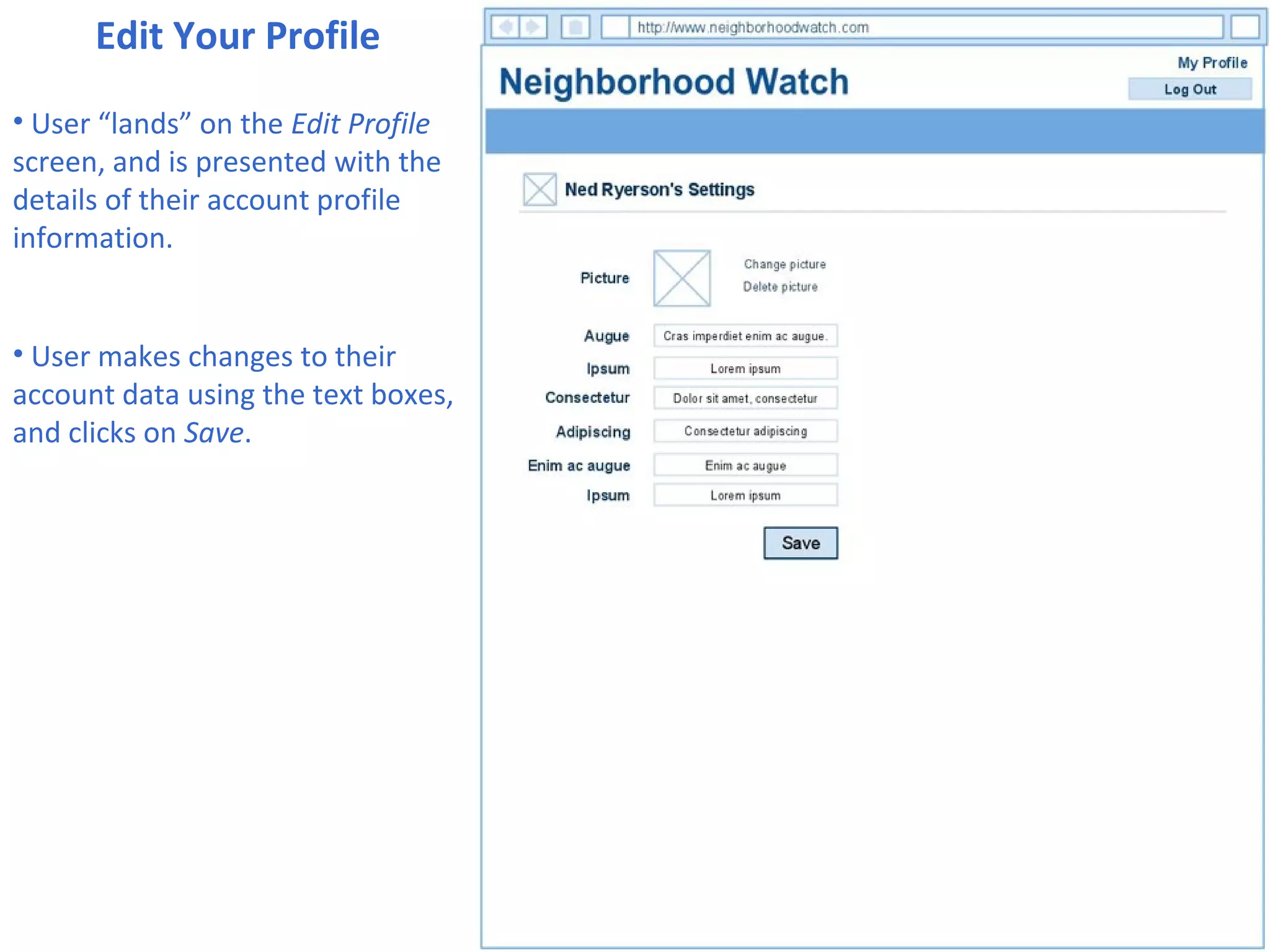 Neighborhood Watch prototype (storyboard narrative) | PPT