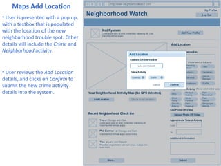 Neighborhood Watch prototype (storyboard narrative) | PPT