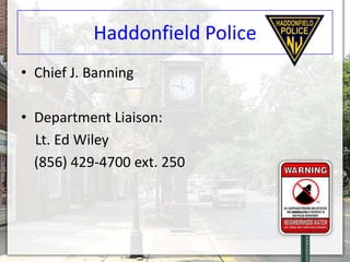 Haddonfield Civic Association Neighborhood Watch | PPTX