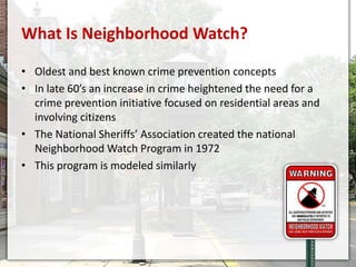 Haddonfield Civic Association Neighborhood Watch | PPTX