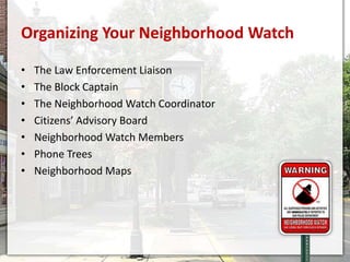 Haddonfield Civic Association Neighborhood Watch | PPTX