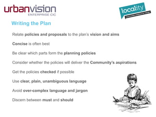 Neighbourhood planning - Urban Vision Dave Chetwyn | PPT