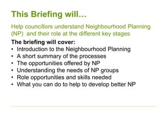 Councillor Briefing: Neighbourhood planning | PPTX