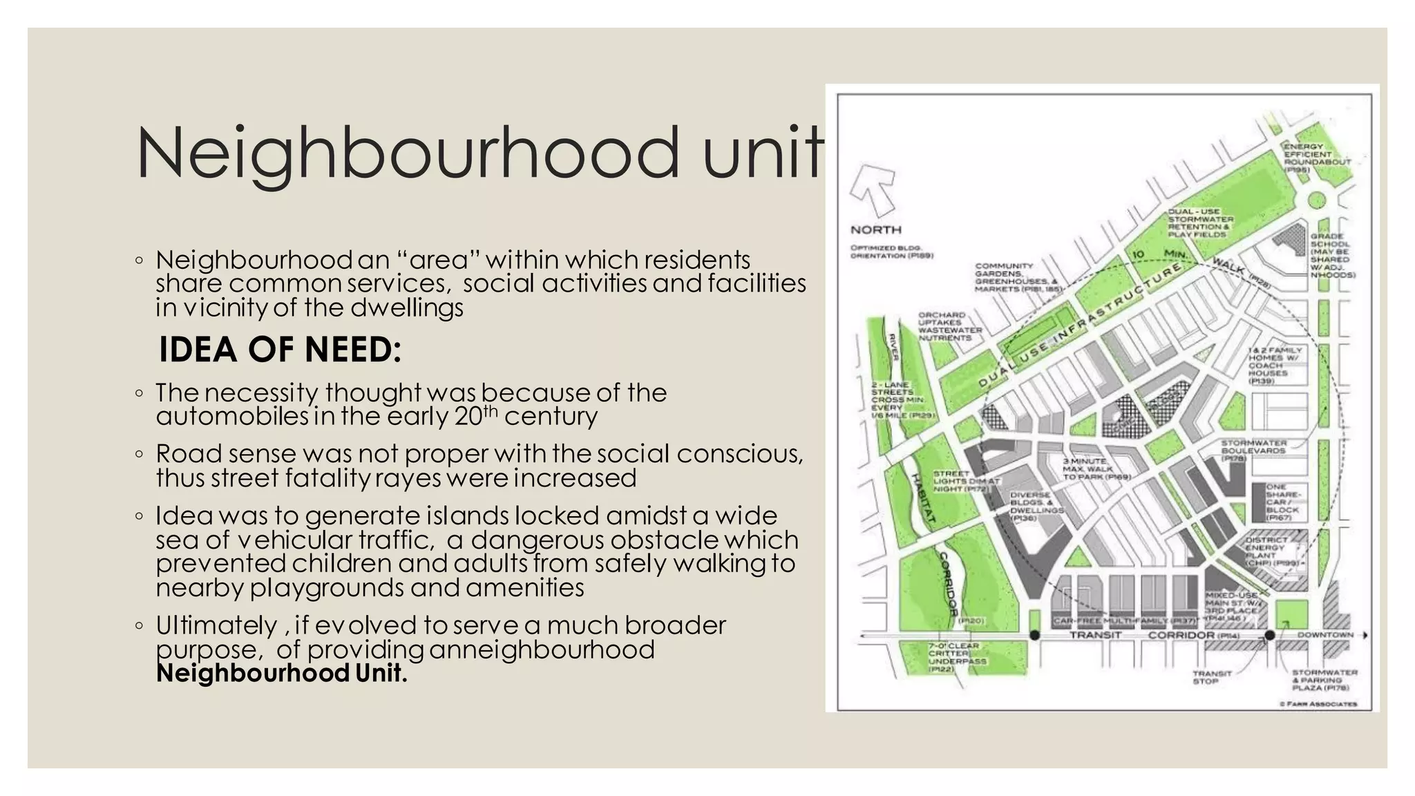 Neighbourhood unit (Clarence Perry) | PDF