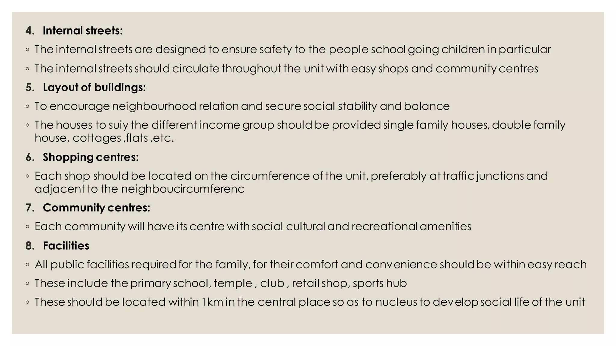 Neighbourhood unit (Clarence Perry) | PDF