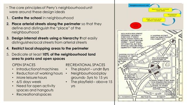 Neighbourhood unit (Clarence Perry) | PDF