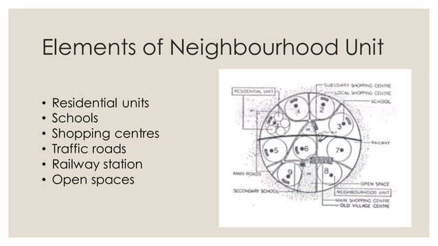 Neighbourhood unit (Clarence Perry) | PDF