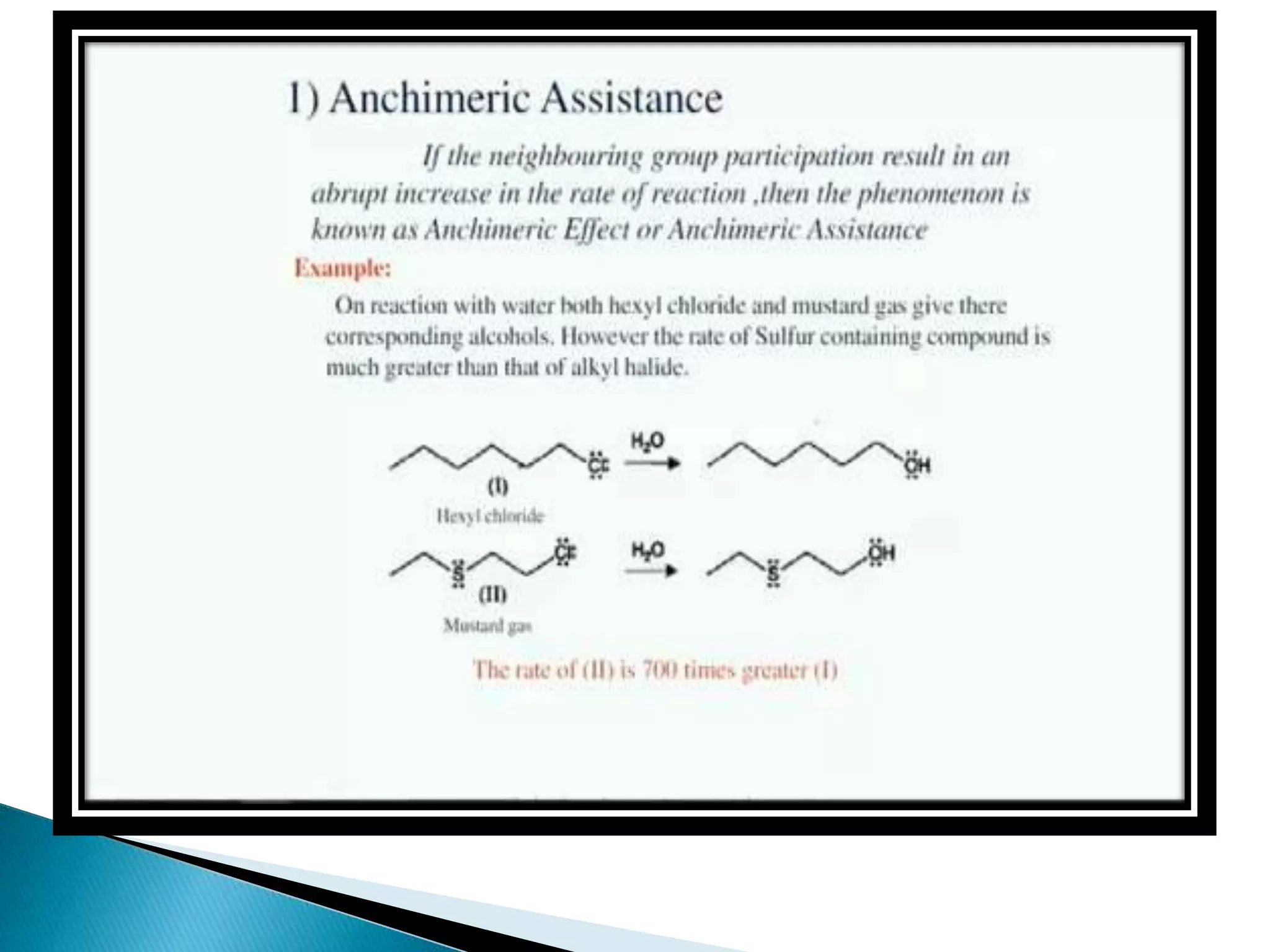 Neighboring group participation, mechanism, groups, consequences | PPTX