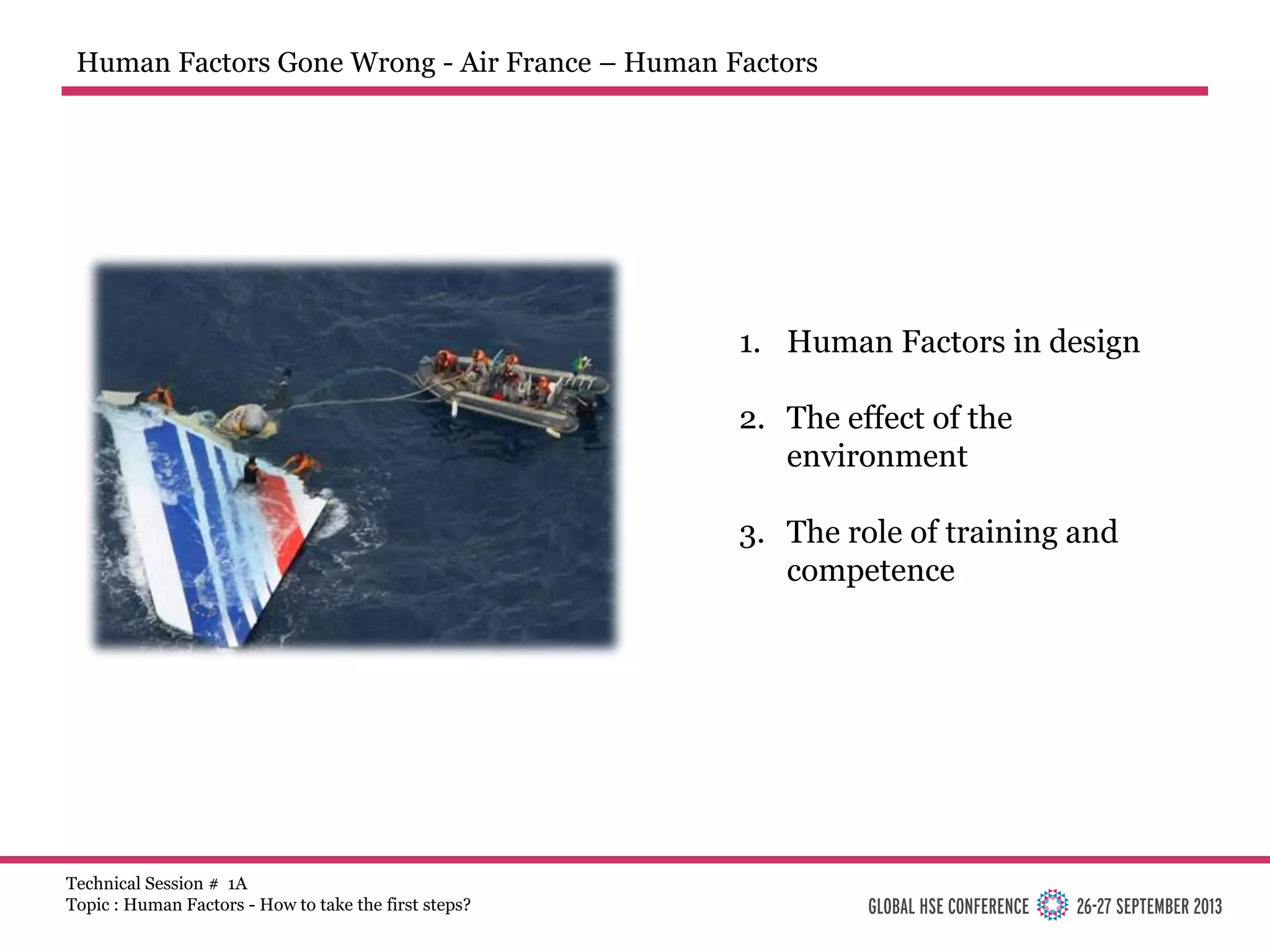 Human Factors – How to take the first steps? | Neil Clark – IHF Ltd | PPTX