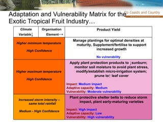 The climate change risk management matrix - Neill Cliffe | PPT