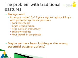 Pasture solutions that are good for cows, business and the environment ...