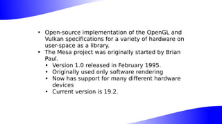 Embedded Graphics Drivers in Mesa (ELCE 2019) | PDF