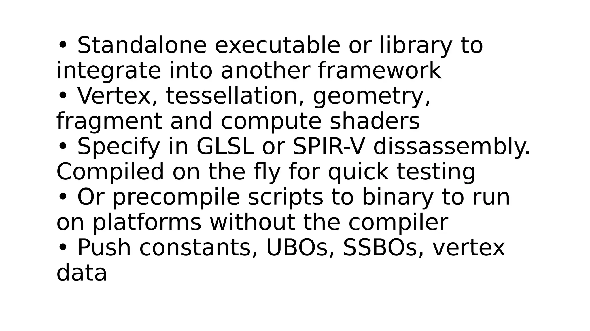 VkRunner: a simple Vulkan shader script test utility [Lightning Talk ...