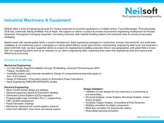Neilsoft engineering services for industrial machinery & equipment | PPT
