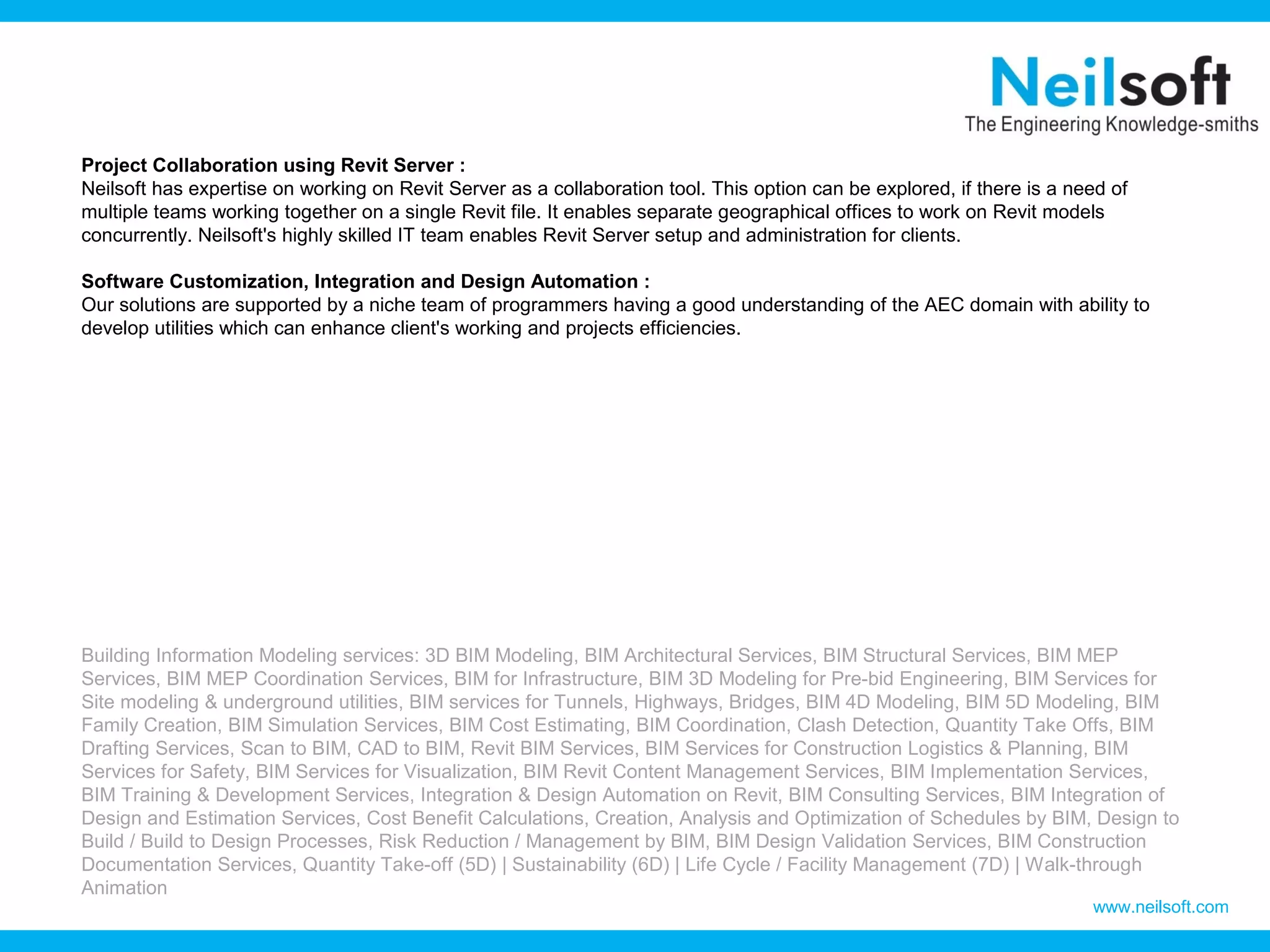 Neilsoft -building information modeling (bim) services | PPT