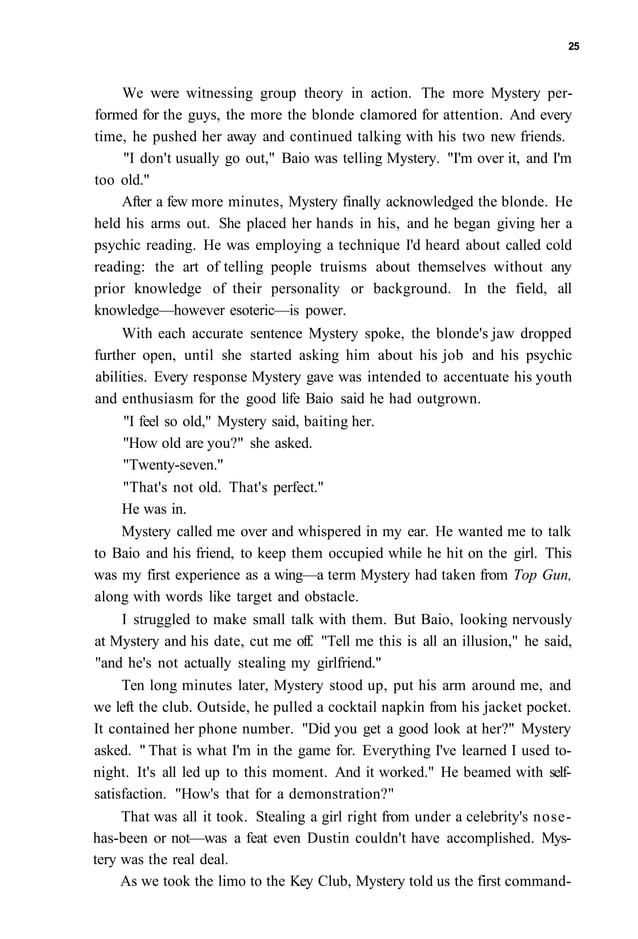 Neil Strauss (Style) - The Game (complete e-book).pdf | Women\'s ...