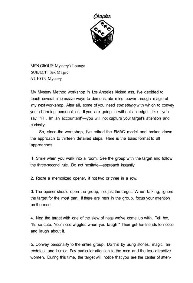 Neil Strauss (Style) - The Game (complete e-book).pdf | Women\'s ...