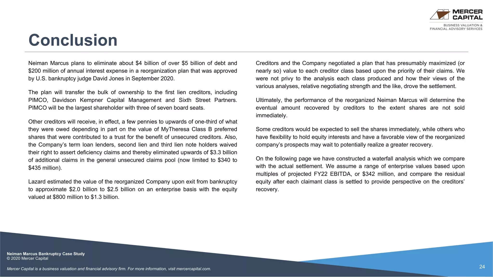Restructuring Case Study - Neiman Marcus | PDF