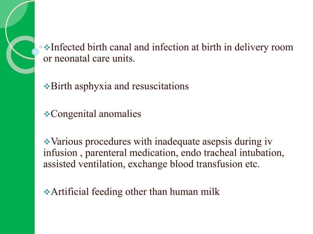 Neonatal infections | PPTX | Pregnancy | Reproductive Health