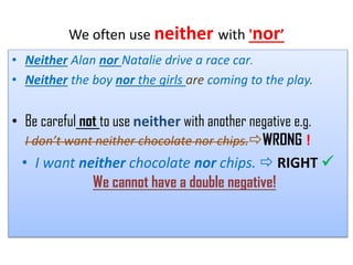 Either/or, Neither/nor | PPTX