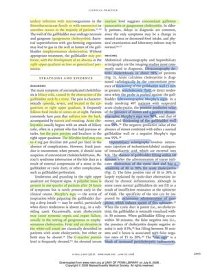 NEJM Cholecystitis | PDF | Digestive Disorders | Diseases and Conditions