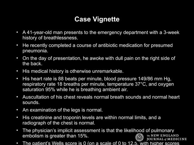 Pulmonary Embolism, classification and management. | PPT