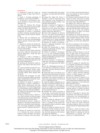 Ayuno intermitente en la salud, envejecimiento y enfermedad. | PDF