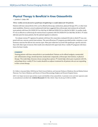 Nejm journal watch practice changing articles 2014 | PDF | Physical ...