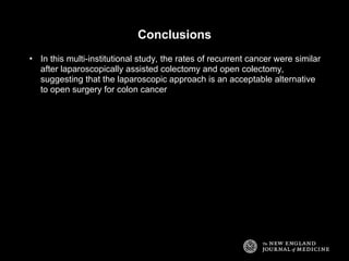 nejmoa032651. lap colon cancer surgery tips | PPT