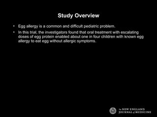oral immunotherapy of egg allergy research.pptx