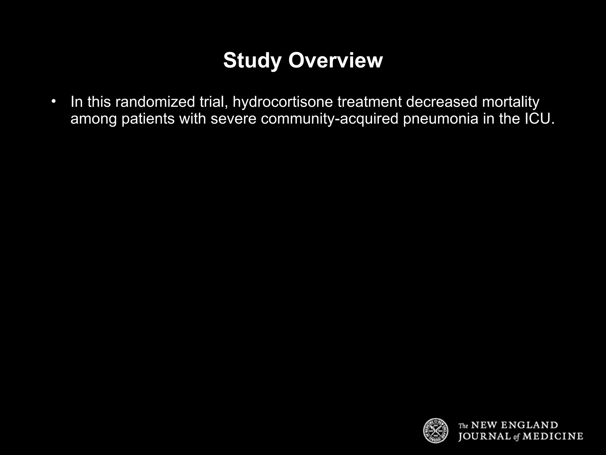 Steroid on severe community acquired pneumonia | PPTX