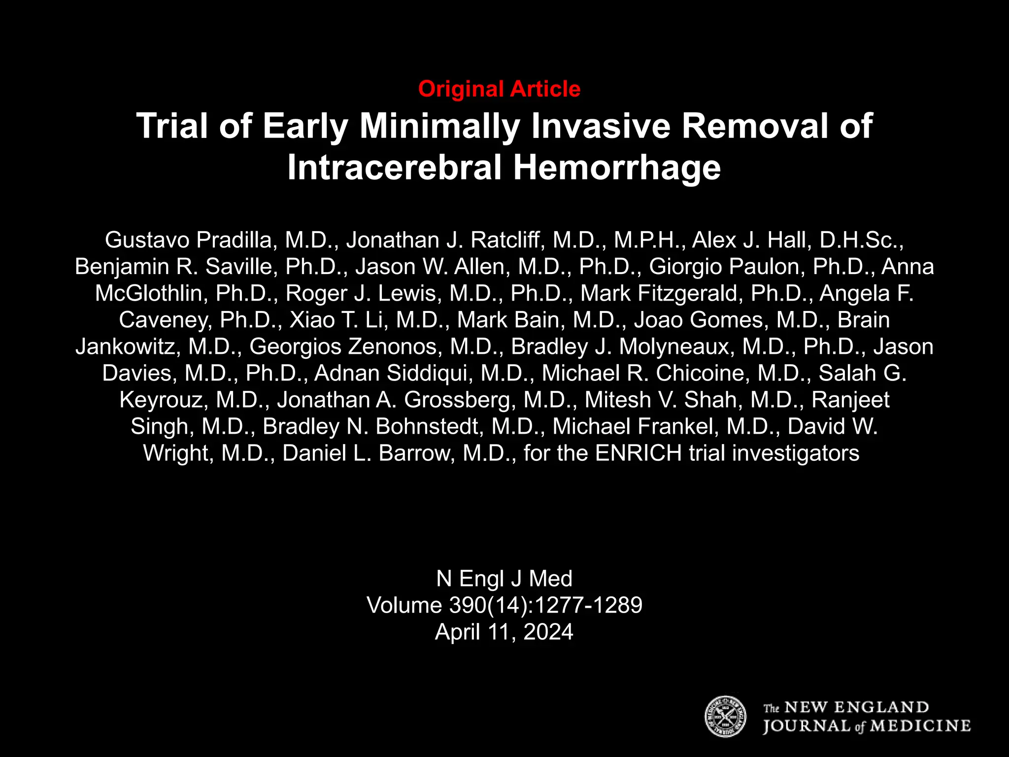 Endoscopic surgery for intracerebral hemorrhage.pptx