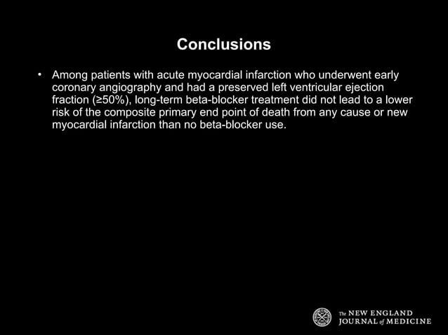Beta Blockers After Myocardial Infarction Pptx