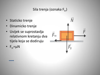 Neke od sila u mehanici | PPTX