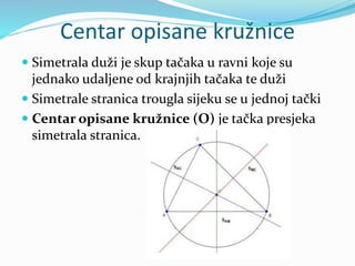 Značajne tačke trougla | PPTX