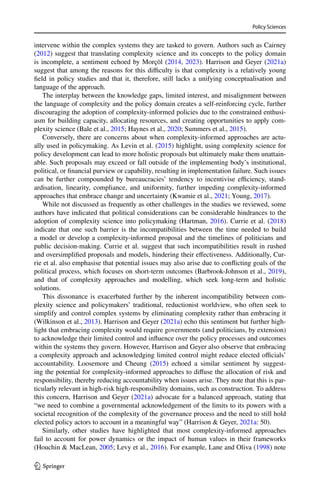 The soft underbelly of complexity science adoption in policymaking | PDF