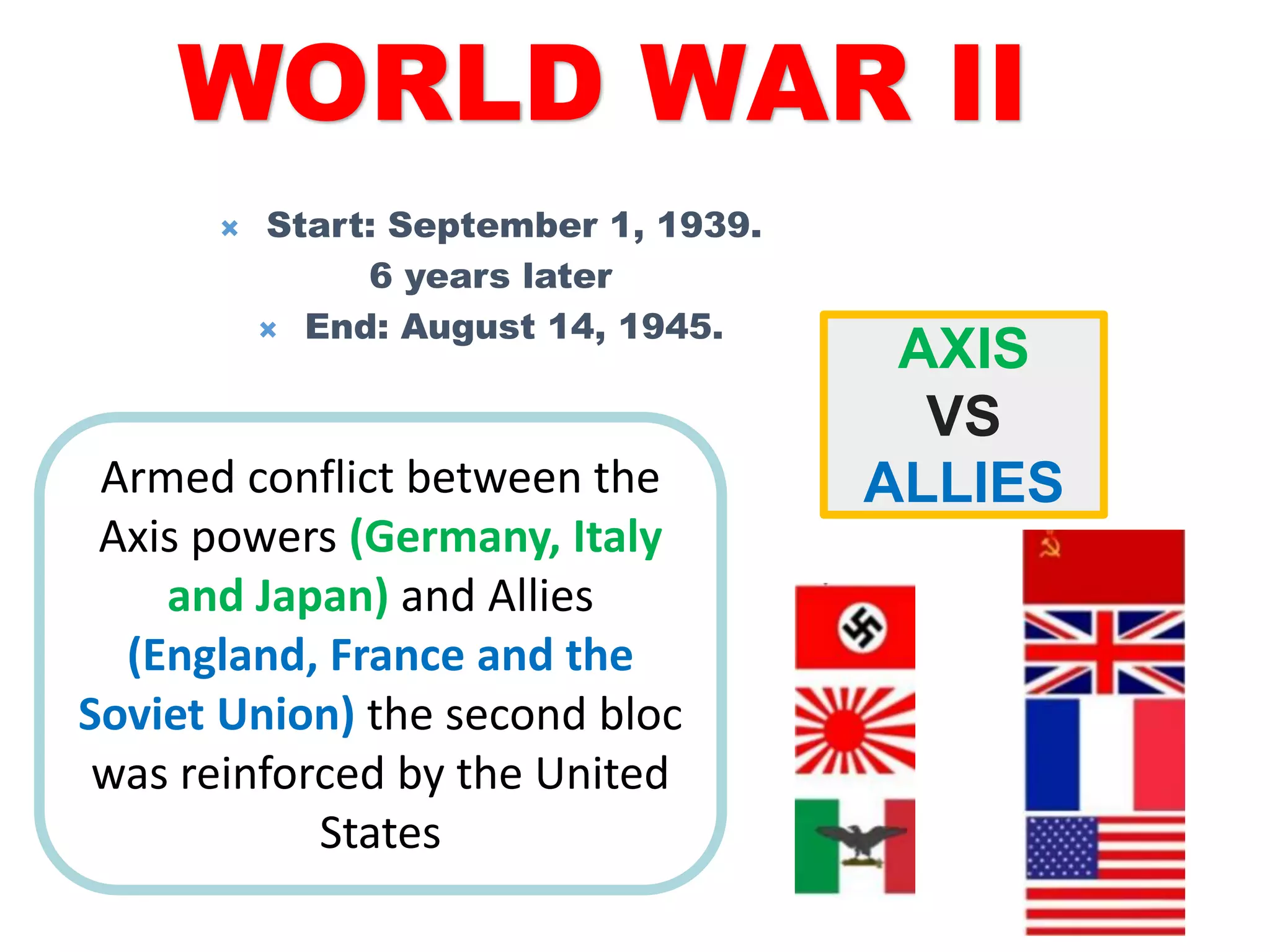 WORLD WAR I AND WORLD WAR II | PPTX